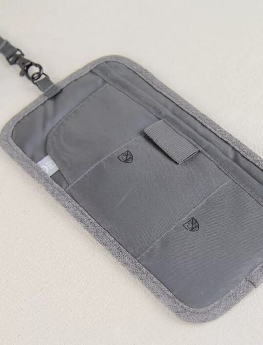 Portadocumentos colgante con sistema de bloqueo RFID antirobo - La Tienda del Viajero